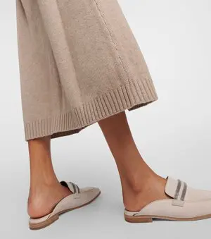 Brunello Cucinelli Wool And Silk-blend Midi Skirt