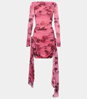 Blumarine Printed Jersey Minidress
