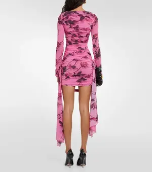Blumarine Printed Jersey Minidress