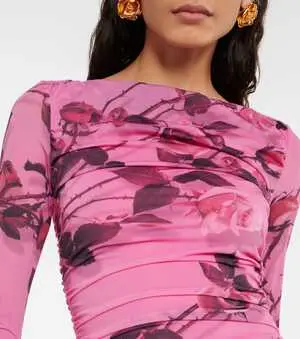 Blumarine Printed Jersey Minidress