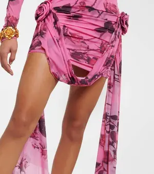 Blumarine Printed Jersey Minidress