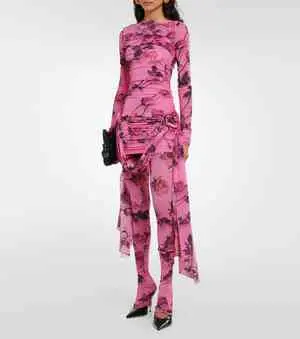 Blumarine Printed Jersey Minidress