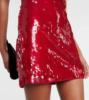 Staud Eclipse Sequined Mini Dress