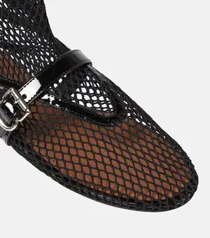 Alaïa Fishnet Ankle Boots