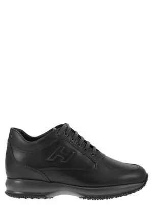 Hogan Interactive Leather Sneakers Black