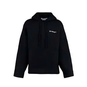 Off-White Knitted Hoodie - Black
