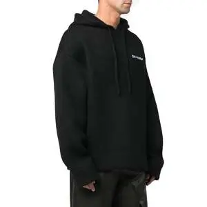 Off-White Knitted Hoodie - Black