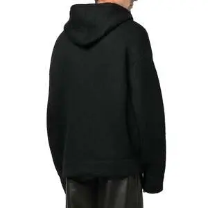 Off-White Knitted Hoodie - Black
