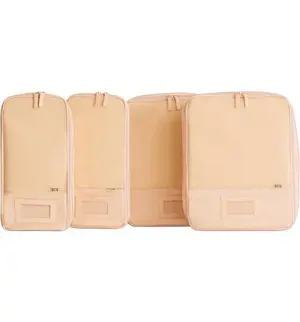 BEIS The Compression Set Of 4 Packing Cubes - Beige