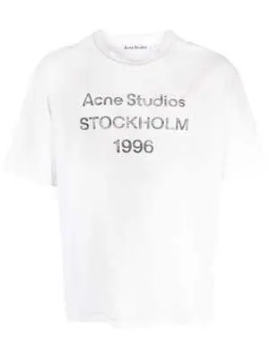 Acne Studios Logo-print T-shirt - Neutrals