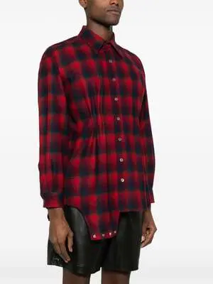 MAISON MARGIELA X Pendleton Checked Wool Playsuit Shirt