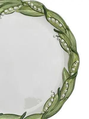 LES-OTTOMANS Lily Of The Valley Ceramic Presentation Plate