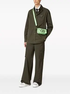 Valentino Garavani V-detail Shirt Jacket - Green
