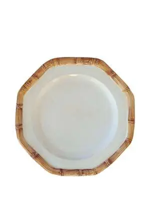 LES-OTTOMANS Bamboo Ceramic Dinner Plates
