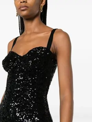 Dolce & Gabbana Sequin Embellished Mini Dress