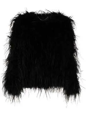 NISSA Ostrich Feather Jacket