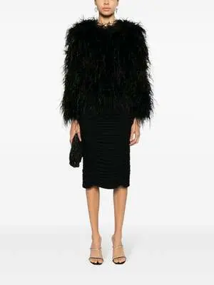 NISSA Ostrich Feather Jacket