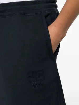 GANNI Logo-embroidered Track Shorts