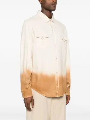 Alanui Gradient-effect Cotton Denim Shirt