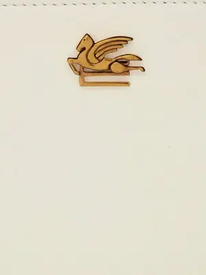 Etro Pegaso Leather Cardholder - Neutrals