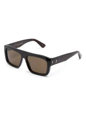Gucci Logo-engraved Rectangle-frame Sunglasses