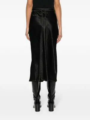 Acne Studios Satin Wrap Midi Skirt
