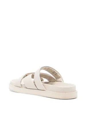 Senso Nico Leather Slippers - White