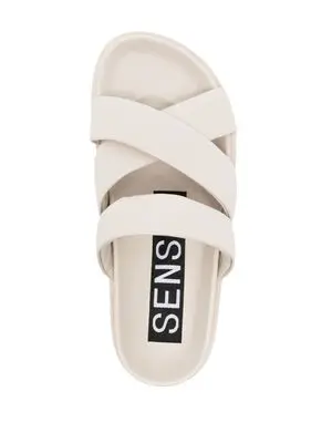Senso Nico Leather Slippers - White
