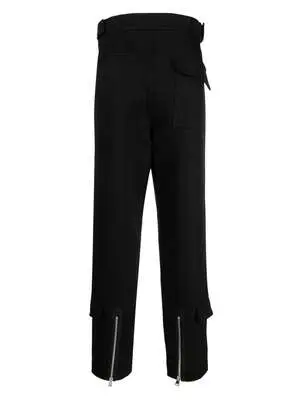 NAMACHEKO Zip-detailed Wool Trousers