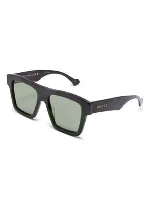Gucci Rectangle-frame Tinted Sunglasses