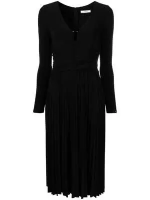 NISSA Pleated Midi Dress