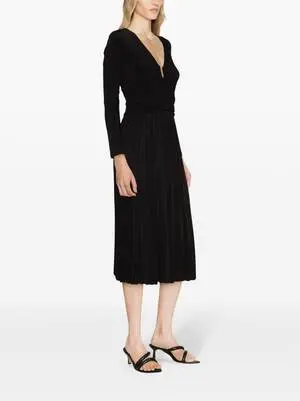 NISSA Pleated Midi Dress