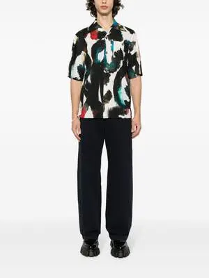Dolce & Gabbana Logo-plaque Straight Trousers - Blue