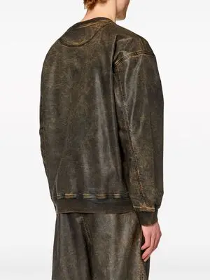 DIESEL® Coated Crewneck Sweatshirt