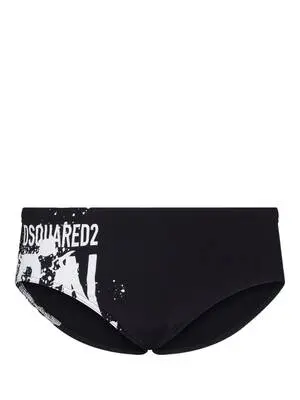 Dsquared2 Logo-print Swim Trunks - Black