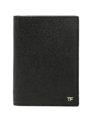 TOM FORD Bi-fold Leather Wallet - Black