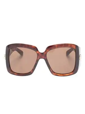 Gucci Tortoiseshell Oversized Sunglasses - Brown