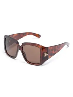 Gucci Tortoiseshell Oversized Sunglasses
