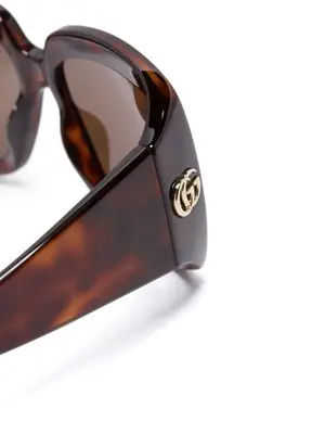 Gucci Tortoiseshell Oversized Sunglasses