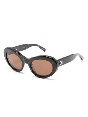 Balenciaga Logo-plaque Sunglasses