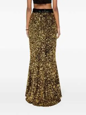 STYLAND Sequin-embellished Maxi Skirt