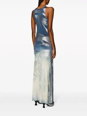 DIESEL® M-idelle Ribbed-knit Maxi Dress