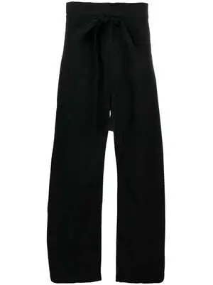 Matteau Fisherman Straight-leg Trousers - Black