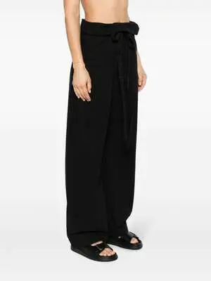 Matteau Fisherman Straight-leg Trousers - Black