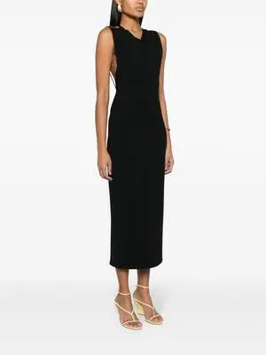 Khaite Terri V-neck Maxi Dress - Black
