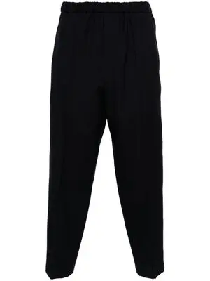 JIL SANDER Elasticated-waistband Trousers - Blue