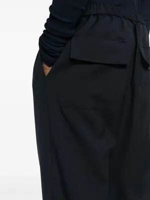 JIL SANDER Elasticated-waistband Trousers - Blue