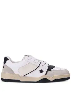 Dsquared2 Spiker Leather Sneakers - White