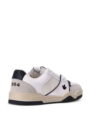 Dsquared2 Spiker Leather Sneakers - White