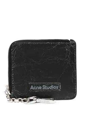 Acne Studios Logo-patch Leather Wallet - Black